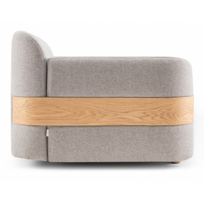 Gazzda - Hugg Modulares Sofa Eiche Natur 3-Sitzer | nunido.