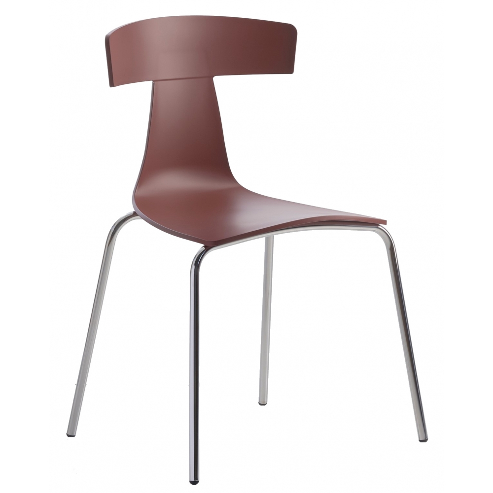 Plank - REMO Kunststoff Stuhl Oxiderot | Verzinkt | nunido.